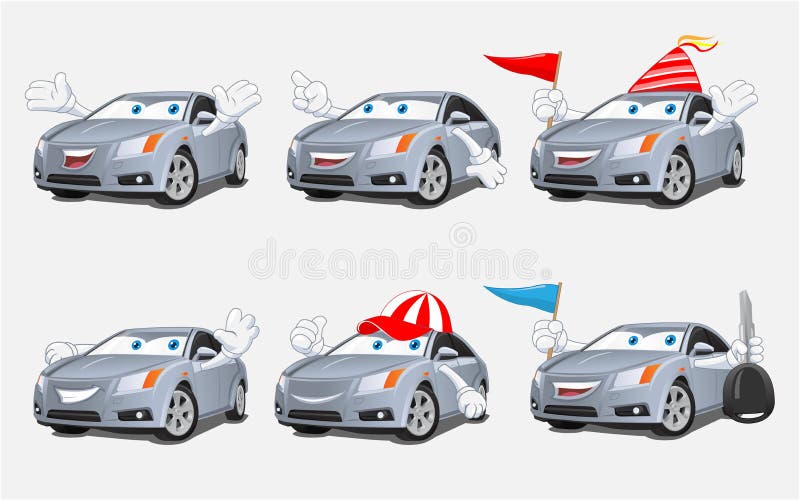 Fun Car Mascot stock vector. Illustration of vibrant - 23426650