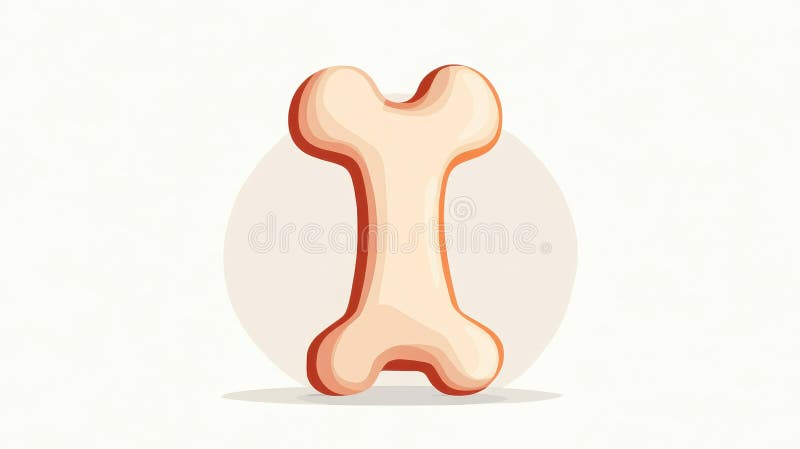 Fun Cartoon Bone Icon Designed for Canine Lovers, Featuring a Playful ...