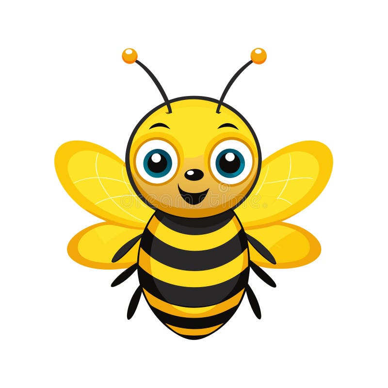 Fun Character Design of Buzzy the Bee Stock Vector - Illustration of ...