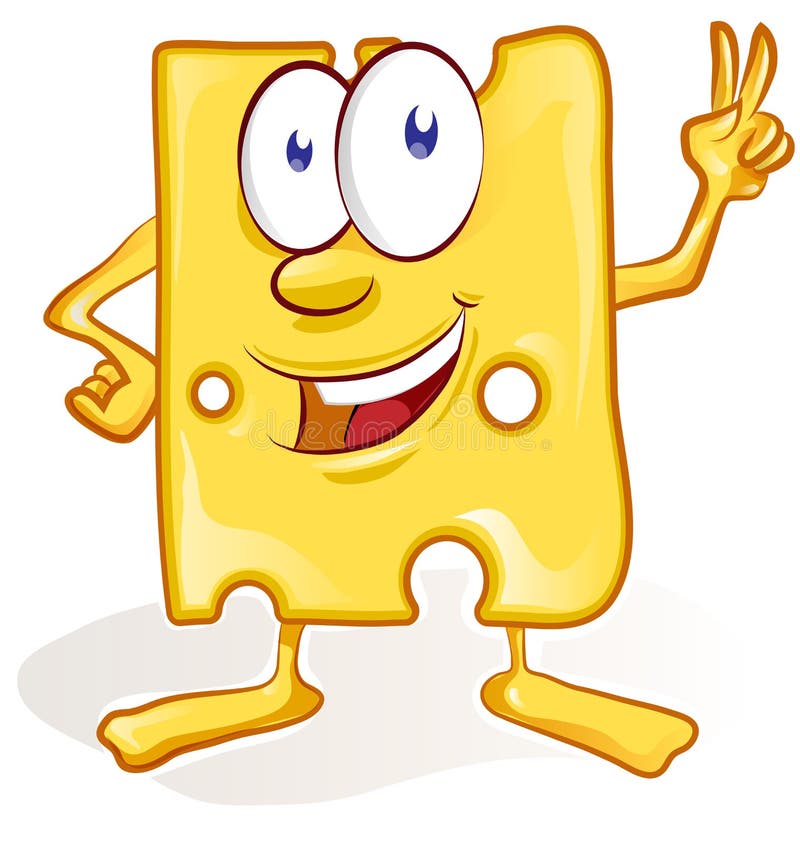 Fun cheese cartoon stock vector. Illustration of cartoon - 59126033