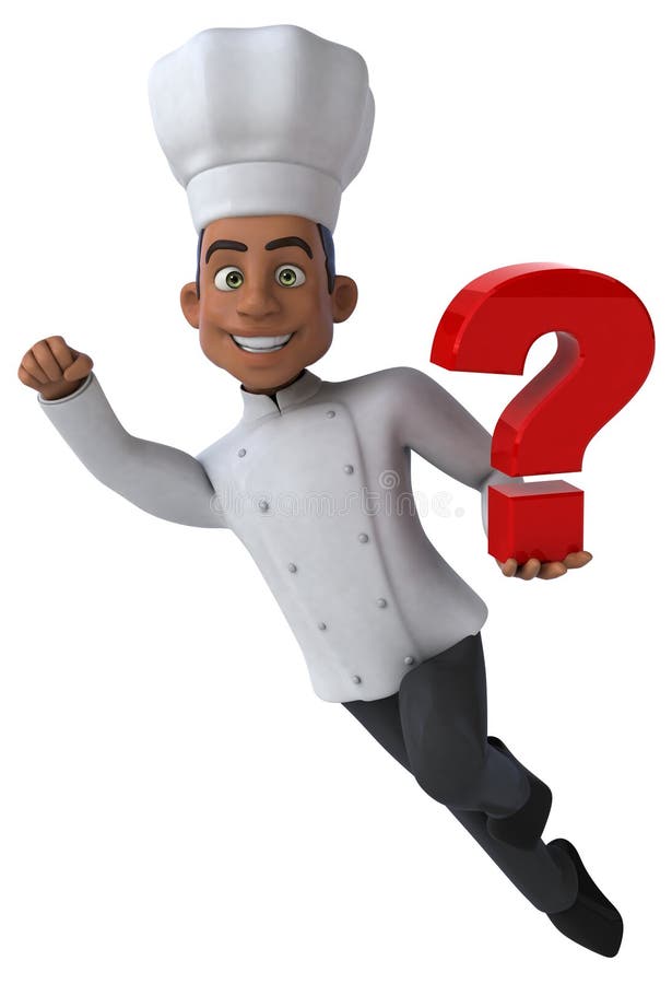 Chef with a question stock illustration. Illustration of culinary - 5747704