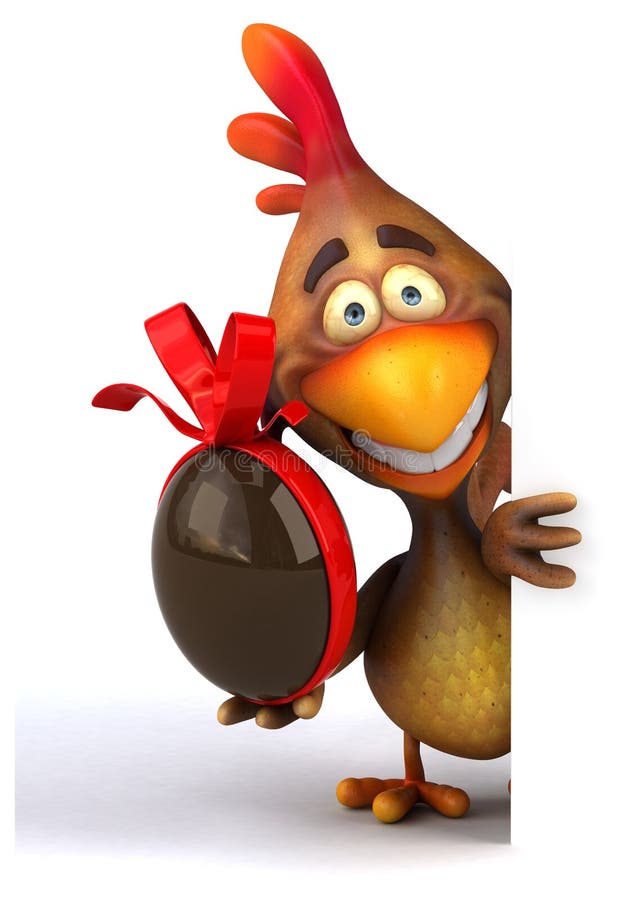 Fun chicken stock illustration. Illustration of easter - 54109126