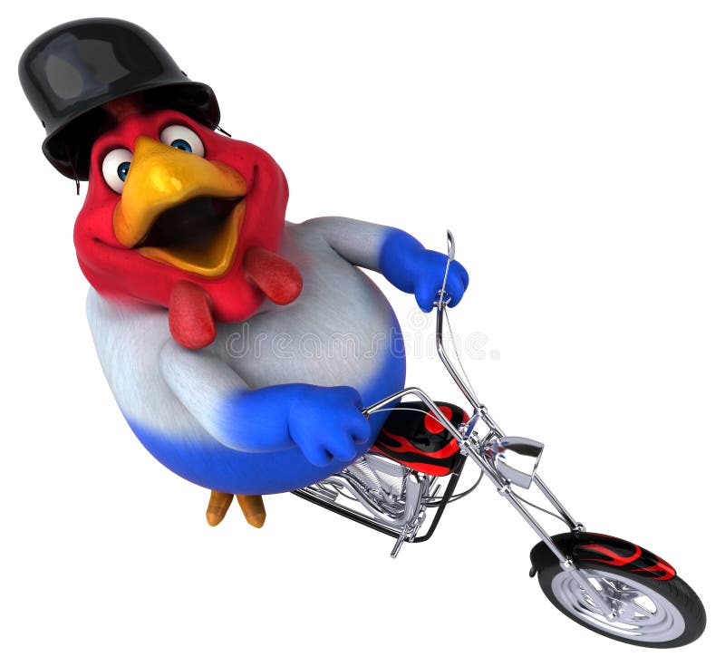 Fun Chicken - 3D Illustration Stock Illustration - Illustration of ...