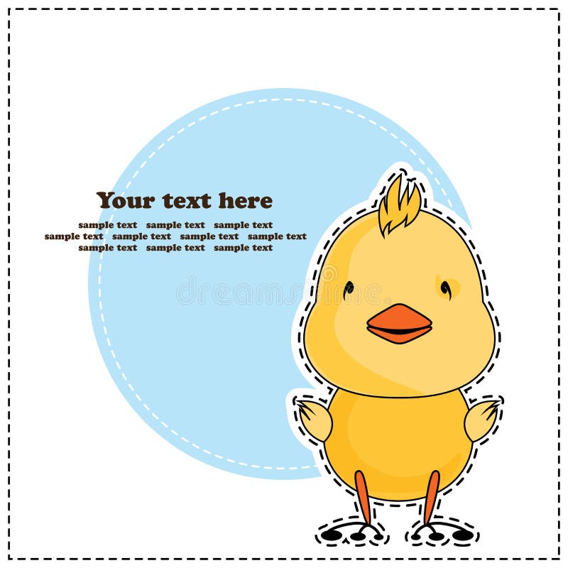 Fun Chicken, Greeting Card, Vector Stock Vector - Illustration of card ...