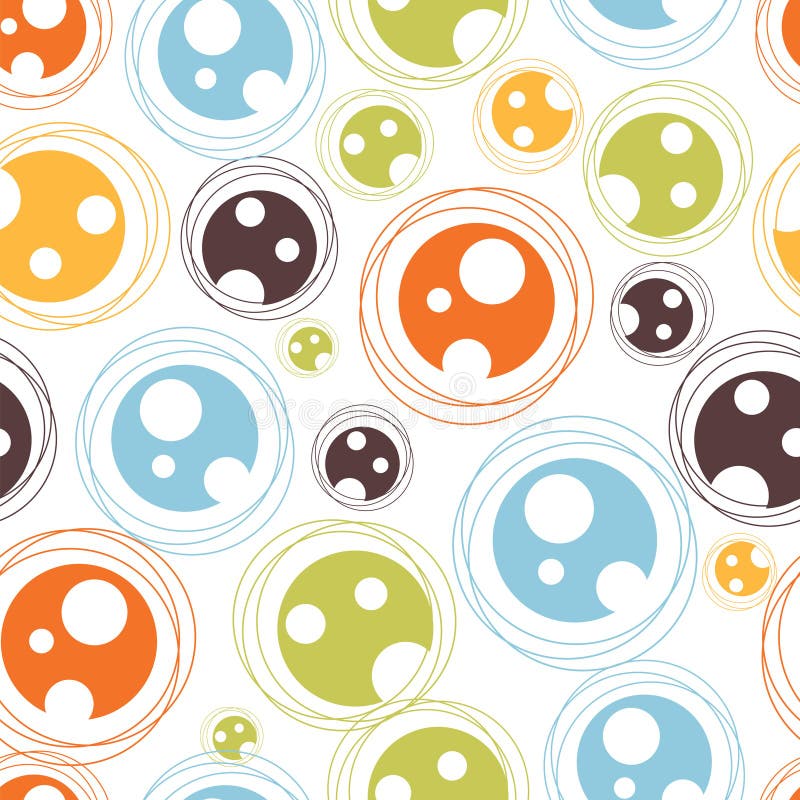 Fun circles. stock vector. Illustration of pattern, decorative - 65864536