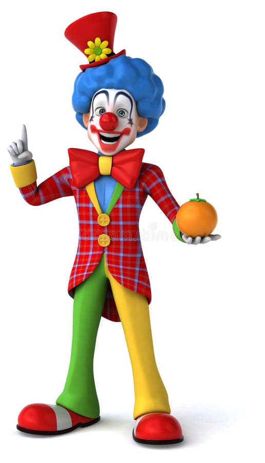 Fun clown stock illustration. Illustration of happy, clown - 54243332