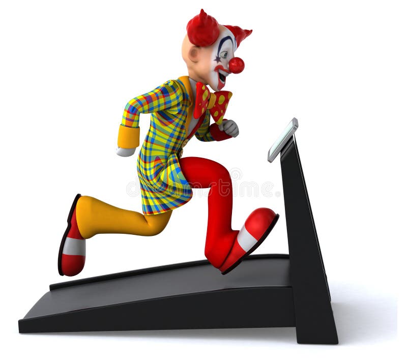 Running Birthday Clown Stock Illustrations – 44 Running Birthday Clown ...