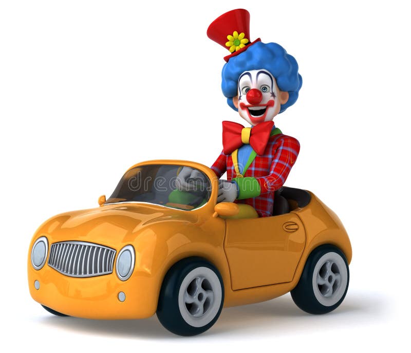 Fun clown stock illustration. Illustration of blue, race - 57861461