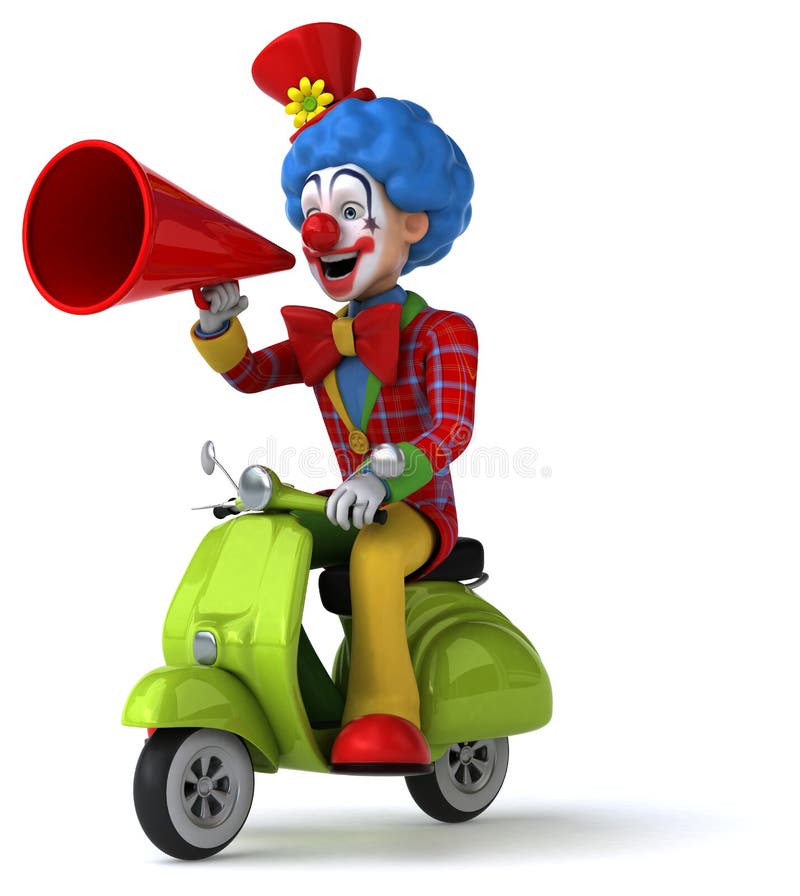 Clown Motorcycle Stock Illustrations – 169 Clown Motorcycle Stock ...