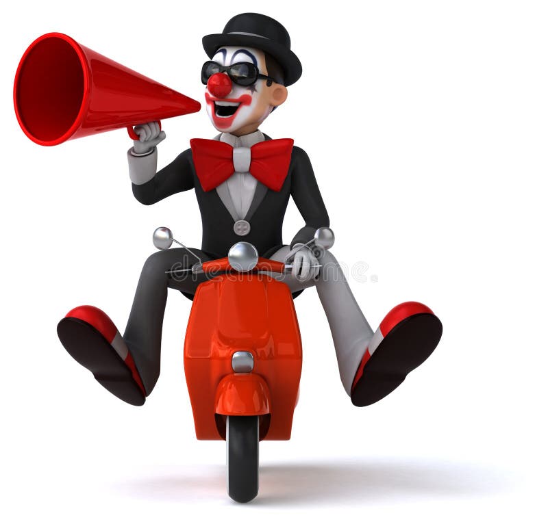 Clown Motorcycle Stock Illustrations – 161 Clown Motorcycle Stock ...