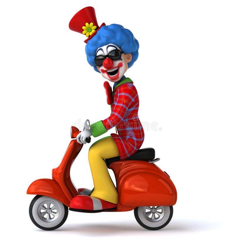Clown Motorcycle Stock Illustrations – 161 Clown Motorcycle Stock ...