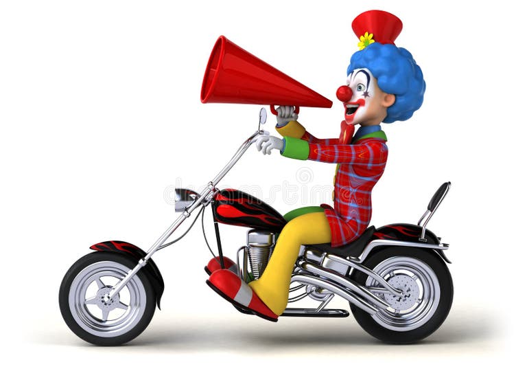 Clown Motorcycle Stock Illustrations – 169 Clown Motorcycle Stock ...