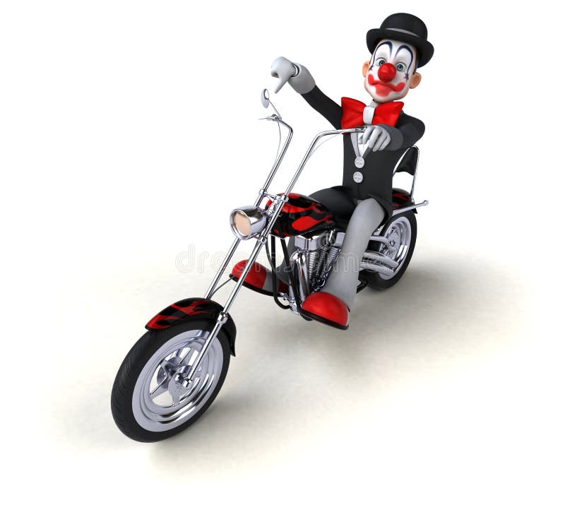 Clown Motorcycle Stock Illustrations – 161 Clown Motorcycle Stock ...