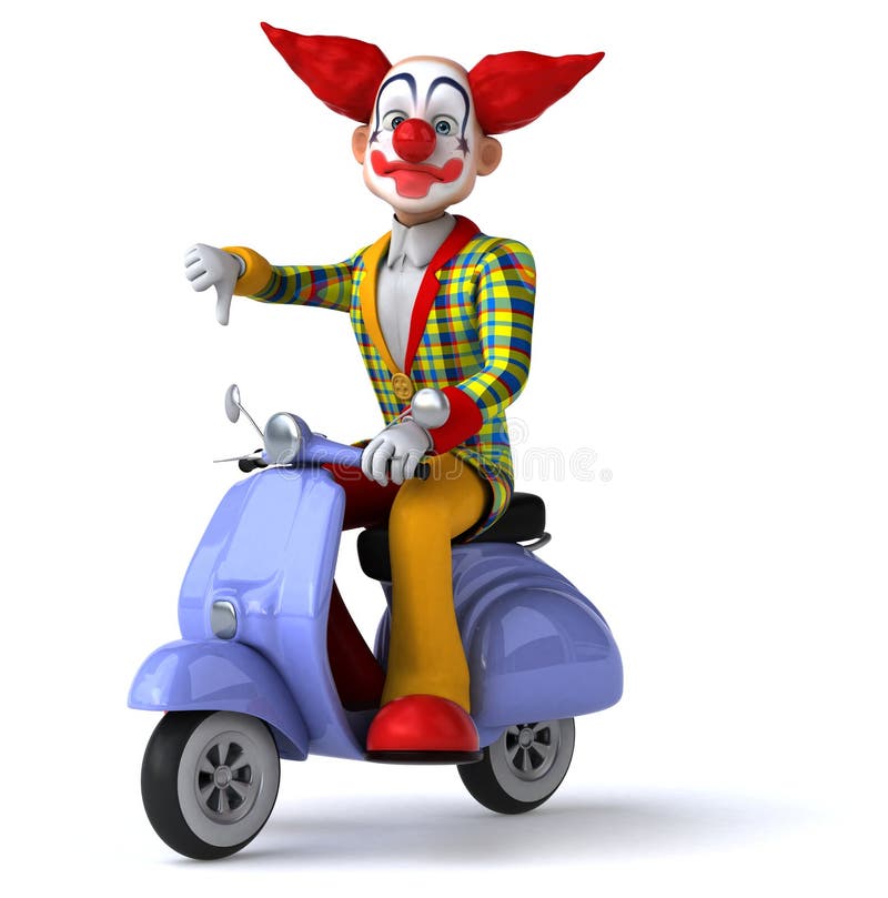 Clown Motorcycle Stock Illustrations – 161 Clown Motorcycle Stock ...