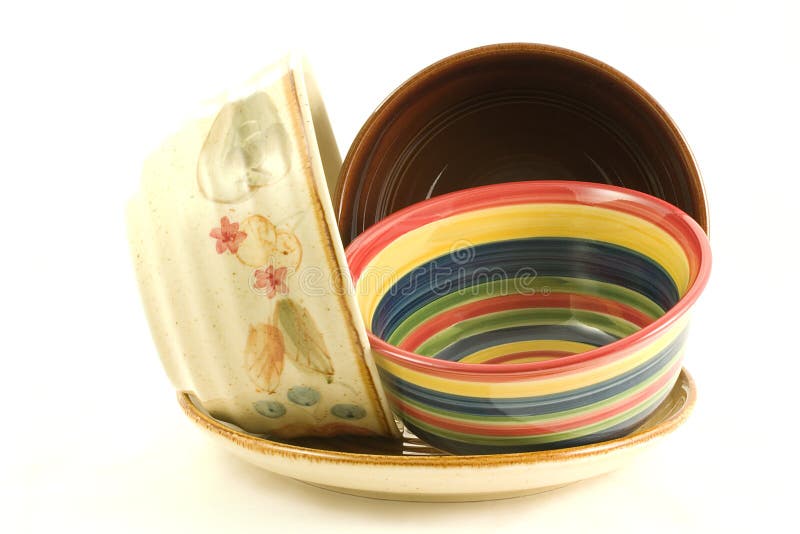 Fun with colored bowls stock photo. Image of southwest - 1879804