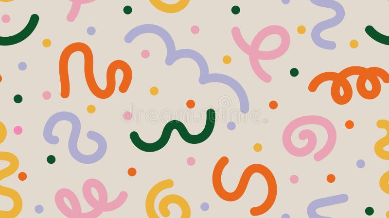 Fun Colorful Abstract Background in Doodle Style. Simple Childish ... Fun Colorful Abstract Background in Doodle Style. Simple Childish ...