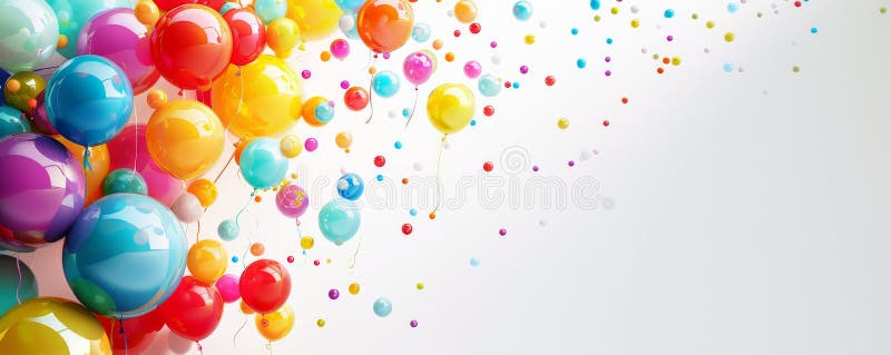 A Fun and Colorful Background Featuring Balloons in Various Sizes and ...