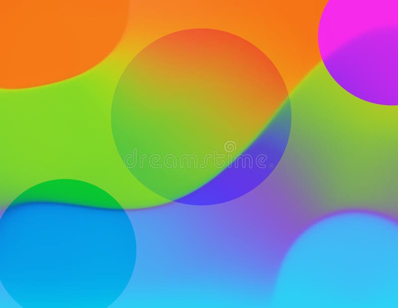 Fun Colorful Gradient Background with Gradient Circles Stock ...
