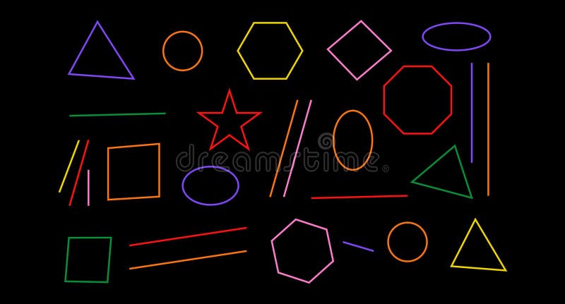 Fun Colorful Line Doodle Pattern. Creative Style Art Children or ...