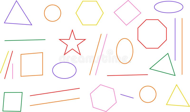 Fun Colorful Line Doodle Pattern. Creative Style Art Children or ...