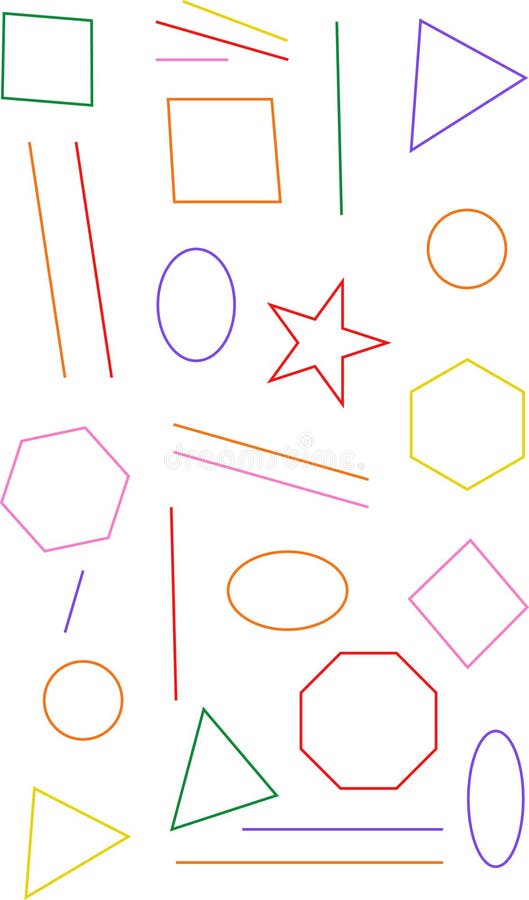 Fun Colorful Line Doodle Pattern. Creative Style Art Children or ...