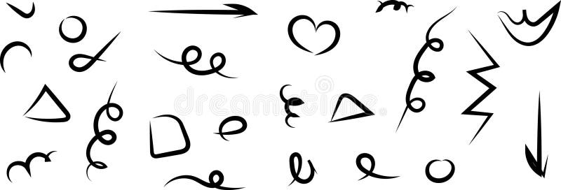 Fun Colorful Line Doodle Pattern. Creative Style Art Children or ...