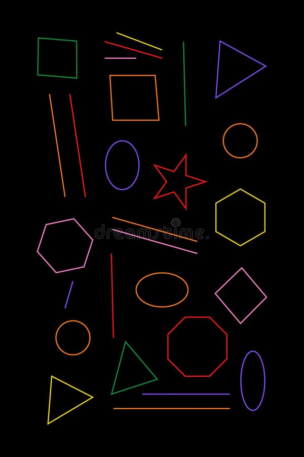 Fun Colorful Line Doodle Pattern. Creative Style Art Children or ...