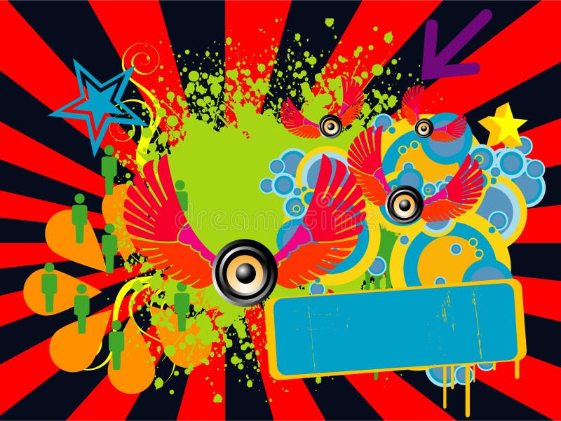 Fun colors background stock vector. Illustration of green - 13318195