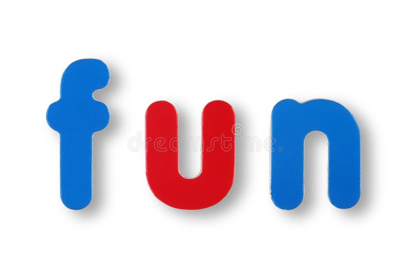 Fun Coloured Magnetic Letters on White with Clipping Path Stock Image ...