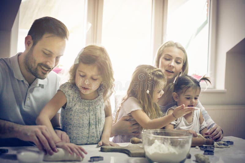 Fun and cookie. stock image. Image of flour, child, caucasian - 120104367