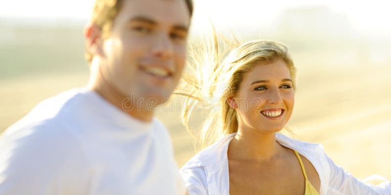 Fun couple stock photo. Image of beach, laugh, pleasure - 15063426
