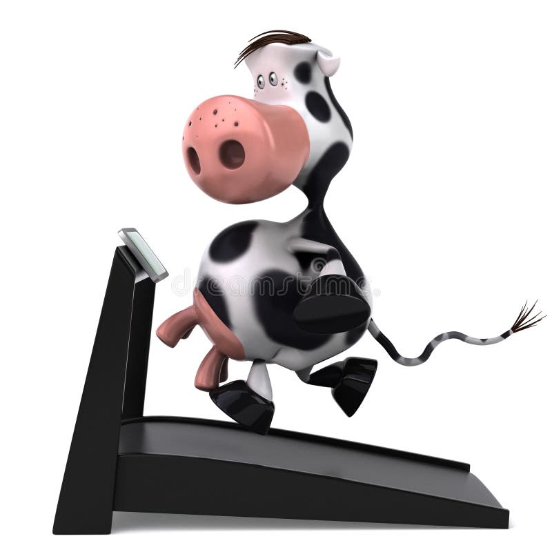 Fun cow stock illustration. Illustration of farmland - 42970004