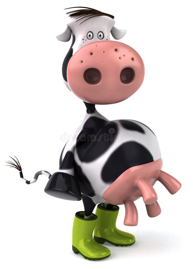 Fun cow stock illustration. Illustration of farmland - 53131533