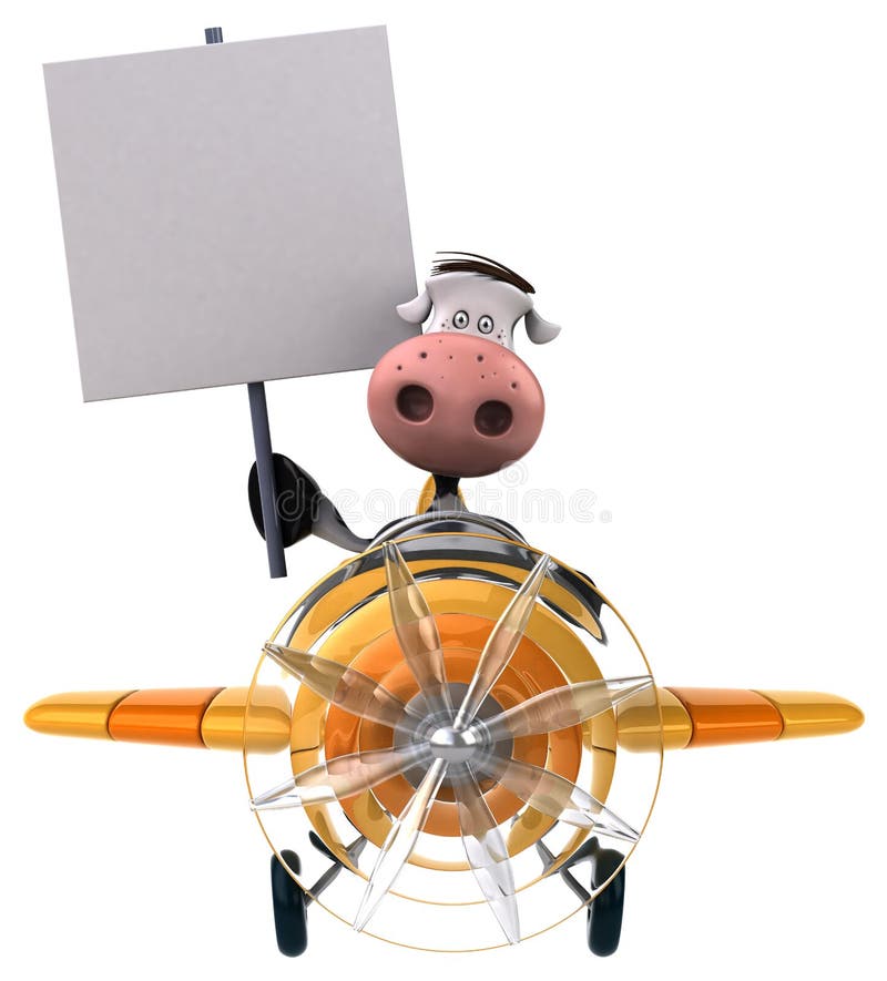 Fun cow stock illustration. Illustration of agriculture - 61895030