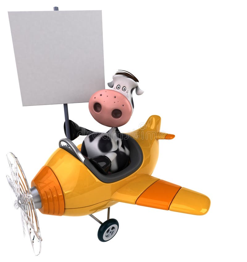 Fun cow stock illustration. Illustration of nature, agriculture - 61895040