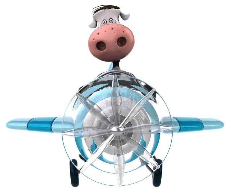 Fun cow stock illustration. Illustration of farmland - 68243695