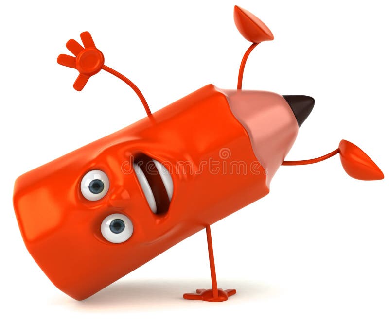 Fun crayon stock illustration. Illustration of smile - 13842357