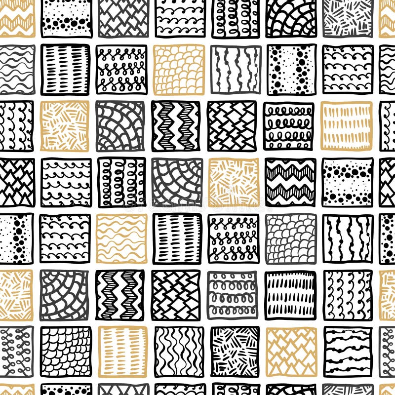 Fun and Creative Squares Seamless Pattern - Abstract Background, Great ...