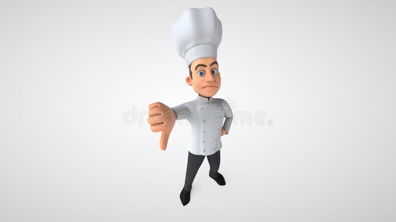Fun 3D cartoon chef stock footage. Video of food, chef - 320384632