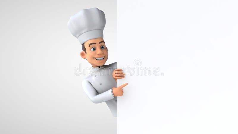 Fun 3D cartoon chef stock footage. Video of cook, cartoon - 320384790