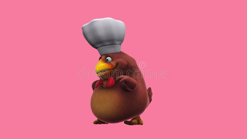 Fun 3D Cartoon Chicken Dancing Stock Video - Video of swinging, party ...