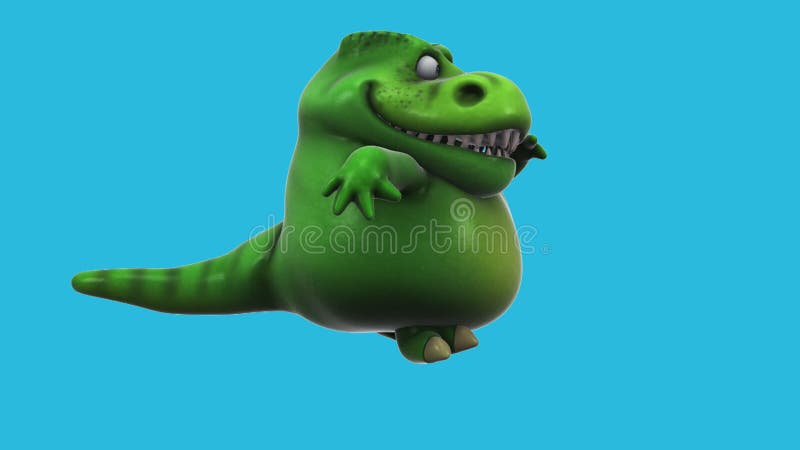 Fun 3D Cartoon Dinosaur Dancing Stock Footage - Video of trex, dance ...