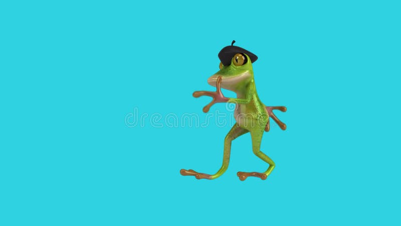 Fun 3D Cartoon Frog Dancing Stock Video - Video of frog, amphibian ...