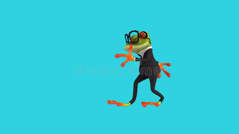 Fun 3D Cartoon Frog Dancing Stock Video - Video of party, included ...