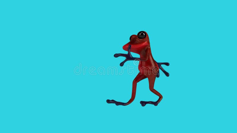 Fun 3D Cartoon Frog Dancing Stock Video - Video of cartoon, amphibian ...