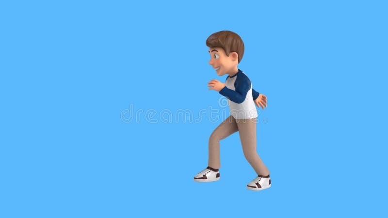 Fun 3D cartoon kid dancing stock video. Video of dance - 274839447