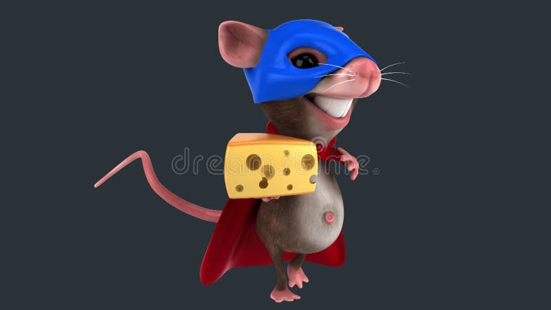 3D Cartoon Mouse (with Alpha Channel Included Stock Footage - Video of ...