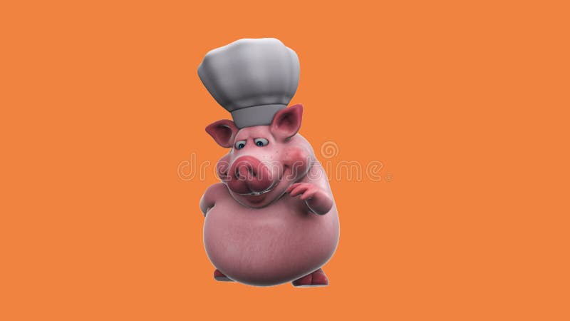 Fun 3D cartoon pig dancing stock video. Video of dancing - 275167581