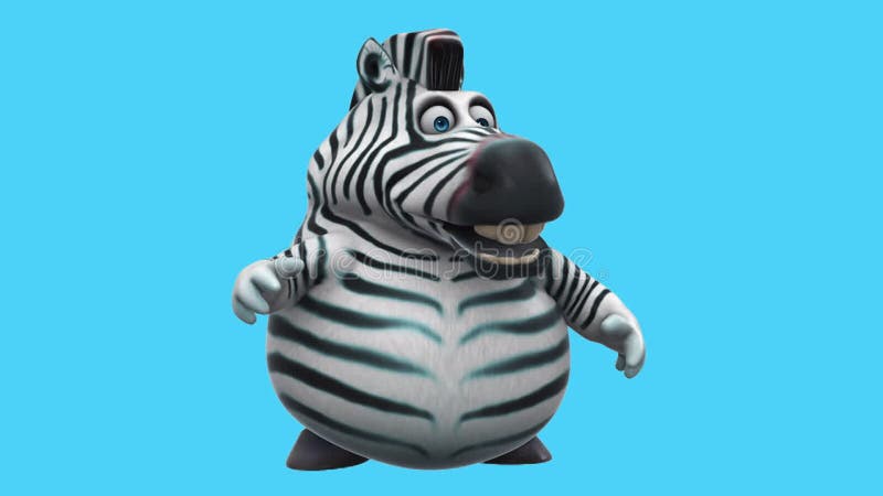 Fun 3D Cartoon Zebra Talking Stock Video - Video of animal, speech ...