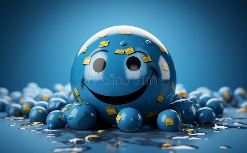 Fun 3D Earth Emoji Illustration, Generative Ai Stock Illustration ...